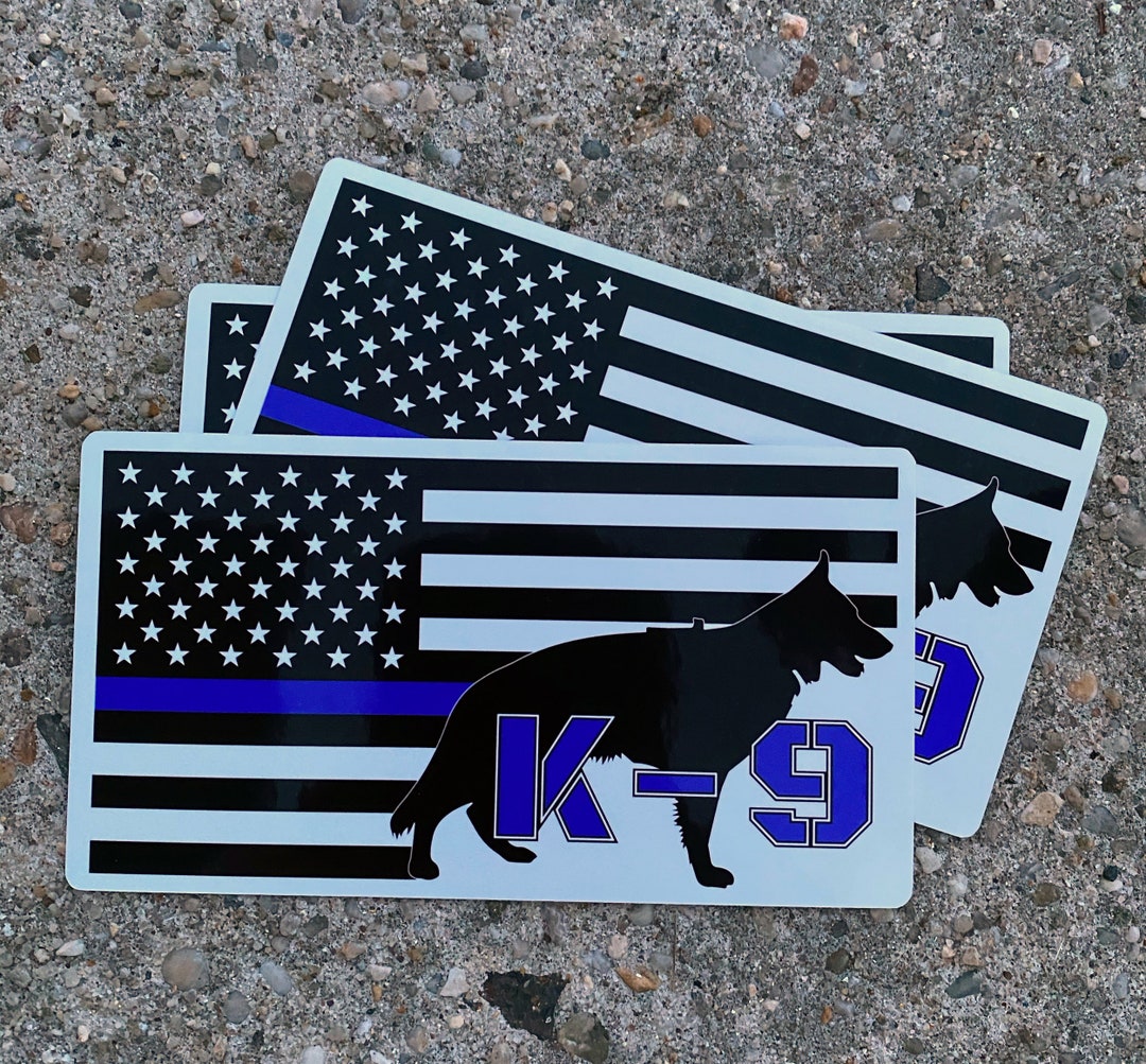 Thin Blue Line, K-9 Vinyl Stickers - Etsy