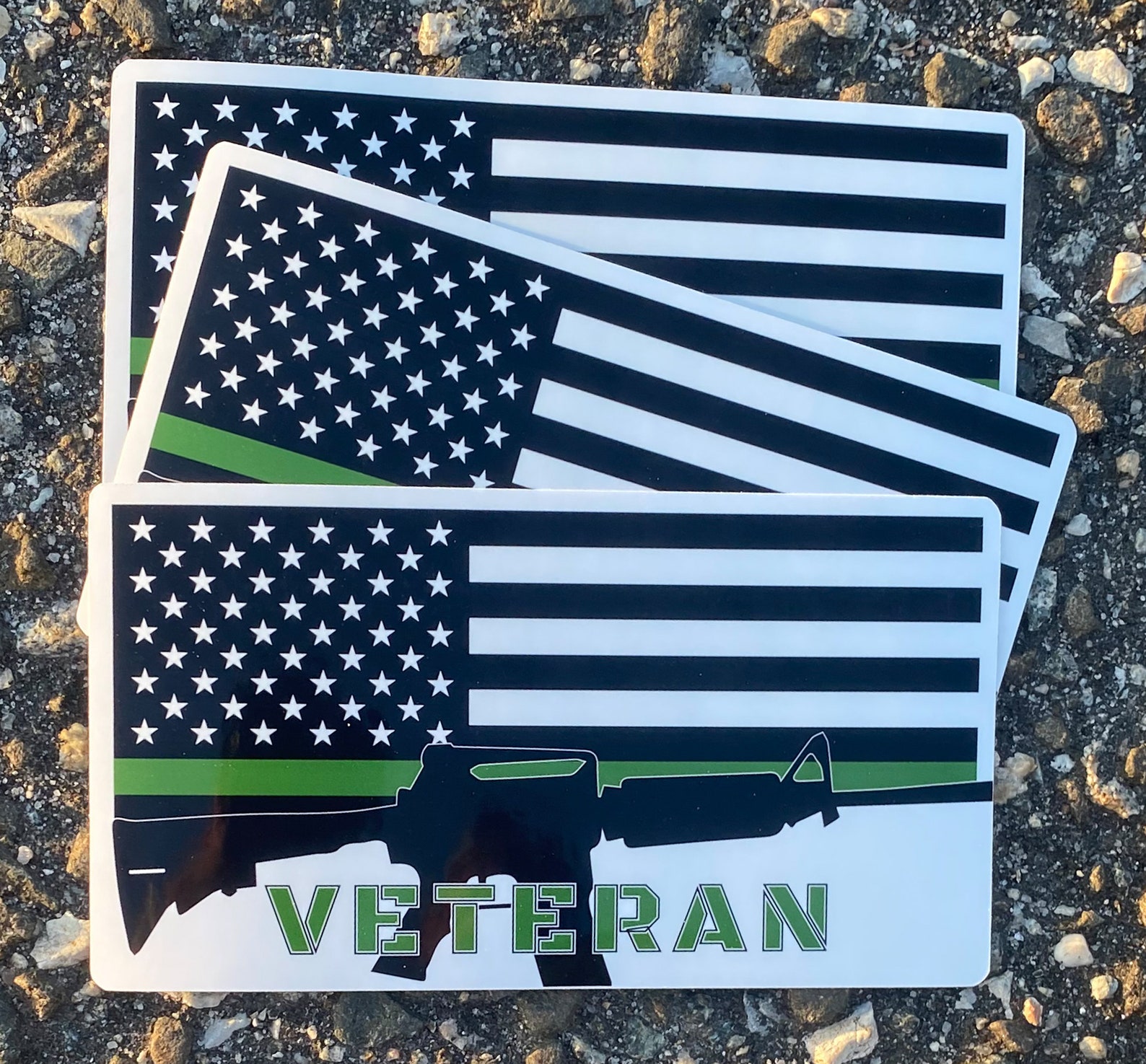 Thin Green Line, Military Vinyl Stickers - Etsy