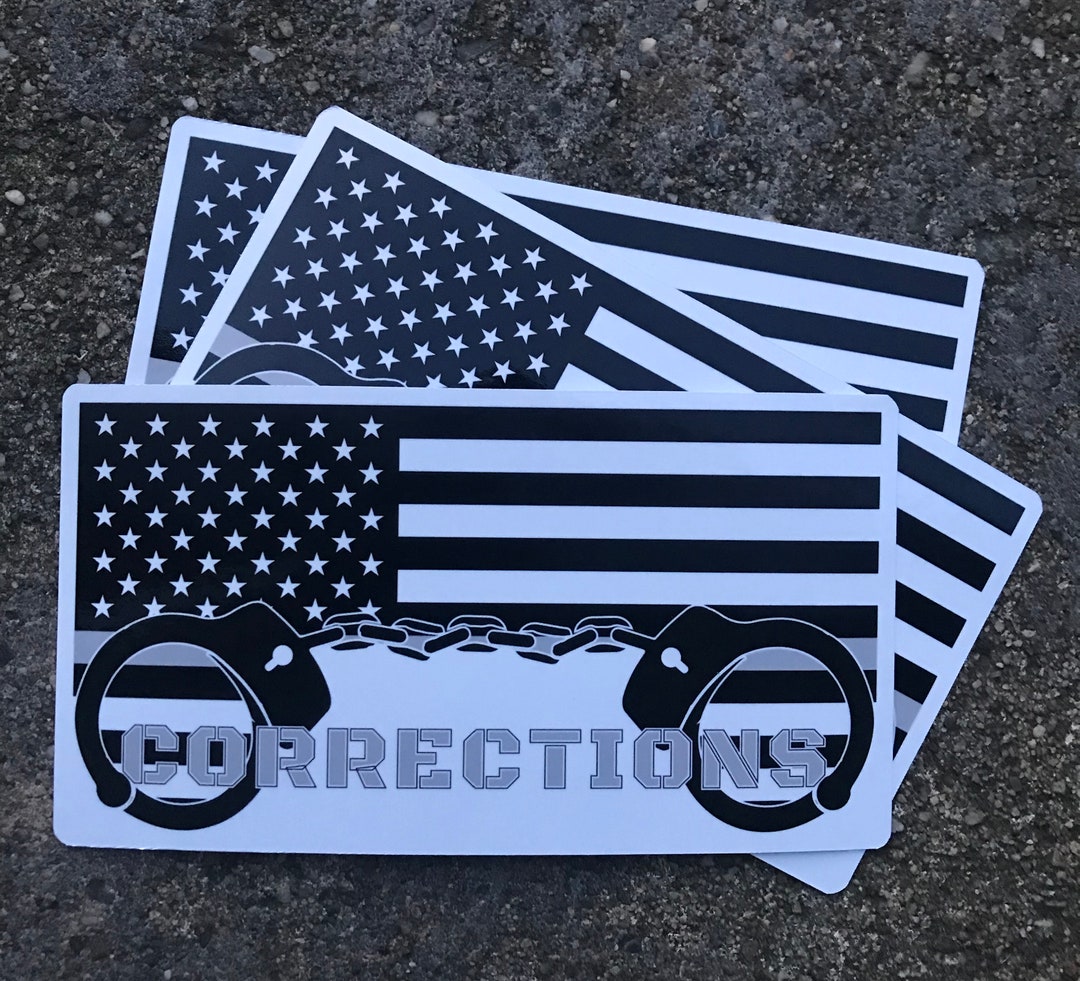 Thin Gray Line, Corrections Vinyl Stickers - Etsy