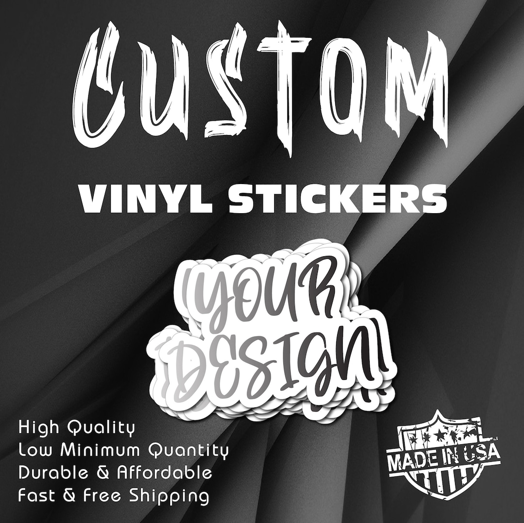 Custom Vinyl Stickers - Vibrant | Durable | Permanent - Etsy