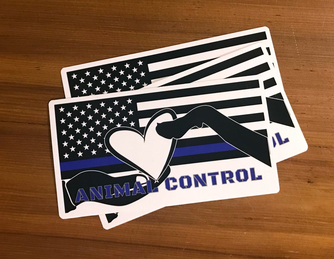 Animal Control Vinyl Stickers - Etsy