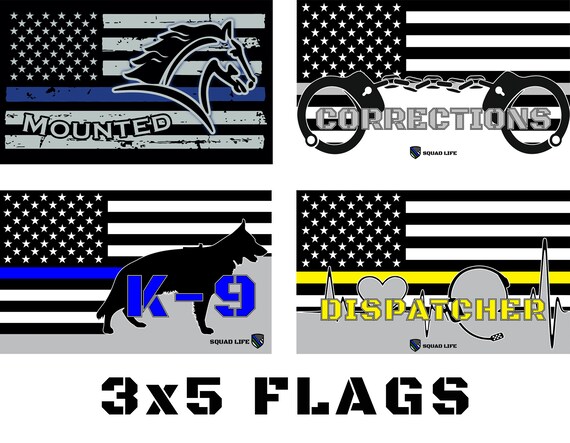 3x5 Thin Line Flags - Etsy