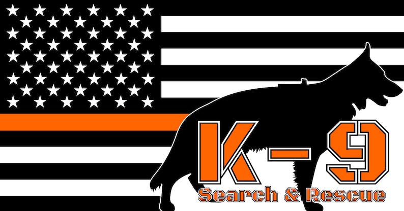 K-9 Search and Rescue Vinyl Stickers - Etsy