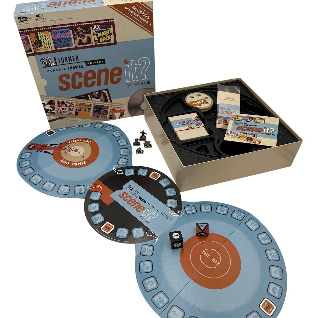 Scene It Movie Trivia Game Turner Classic Movies Edition With DVD 2004 ...