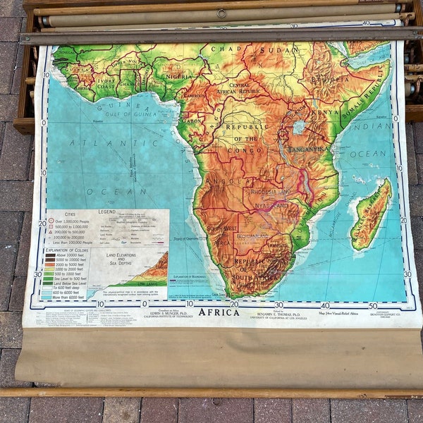 Pull Down Map - Etsy