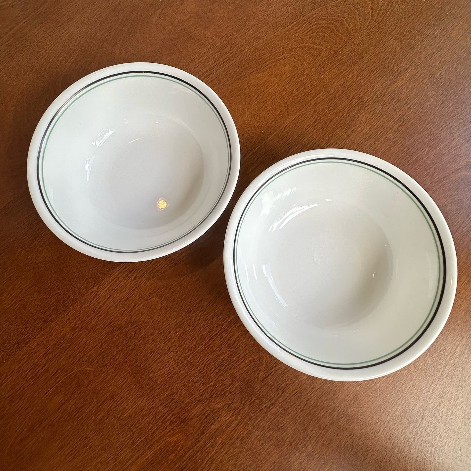 Corelle Cereal Bowls in Zenith Pattern by Corning, Black and Green ...