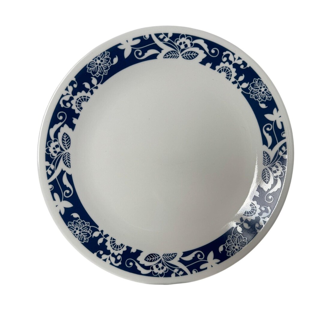 Corelle True Blue Classic Cafe Blue Dinner (one) Plate, 10.25 Inch ...