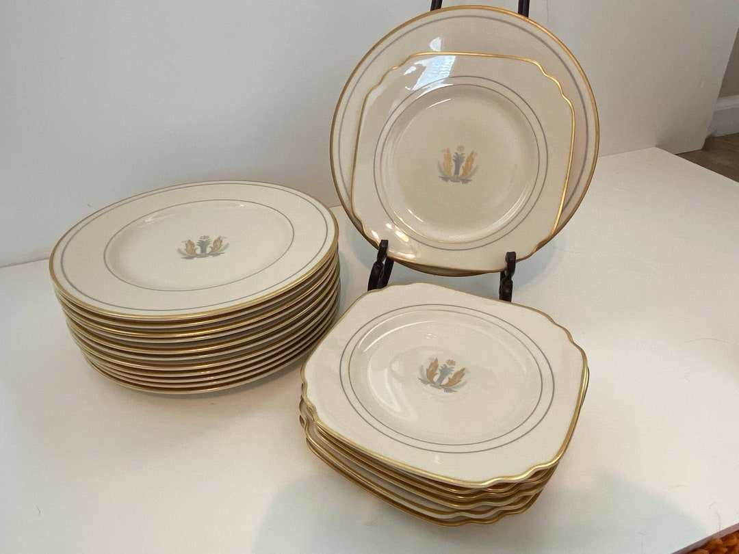 Choice Vintage 1949 Syracuse Governor Clinton Dinner Plates, Salad ...