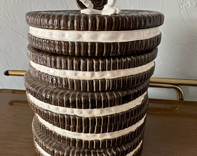 Rare Vintage 1970's Stacked Oreo Cookie Jar, Nabisco Classics ...