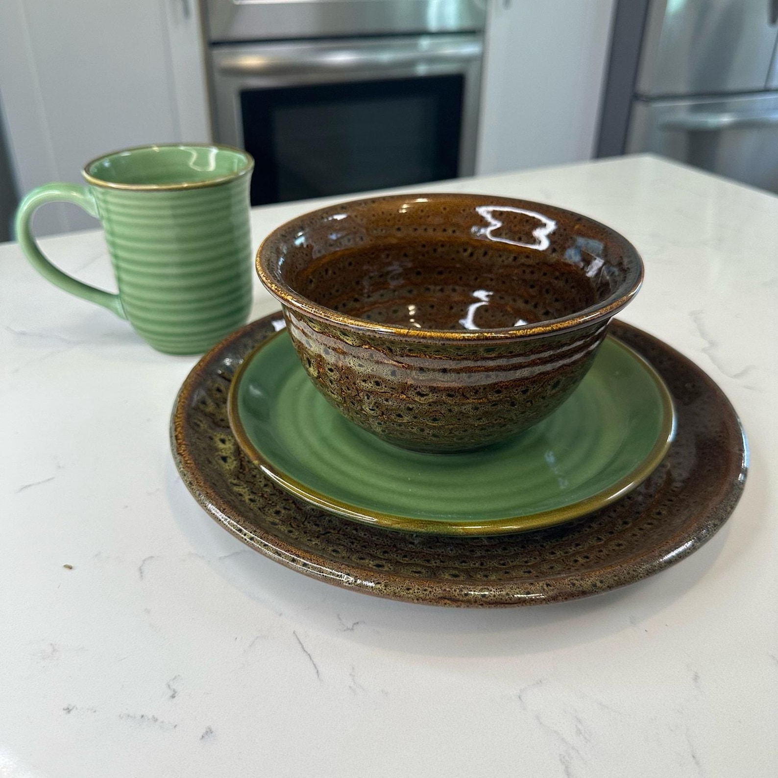 Choice Jaclyn Smith Today Series Mottled Brown or Green Pattern ...