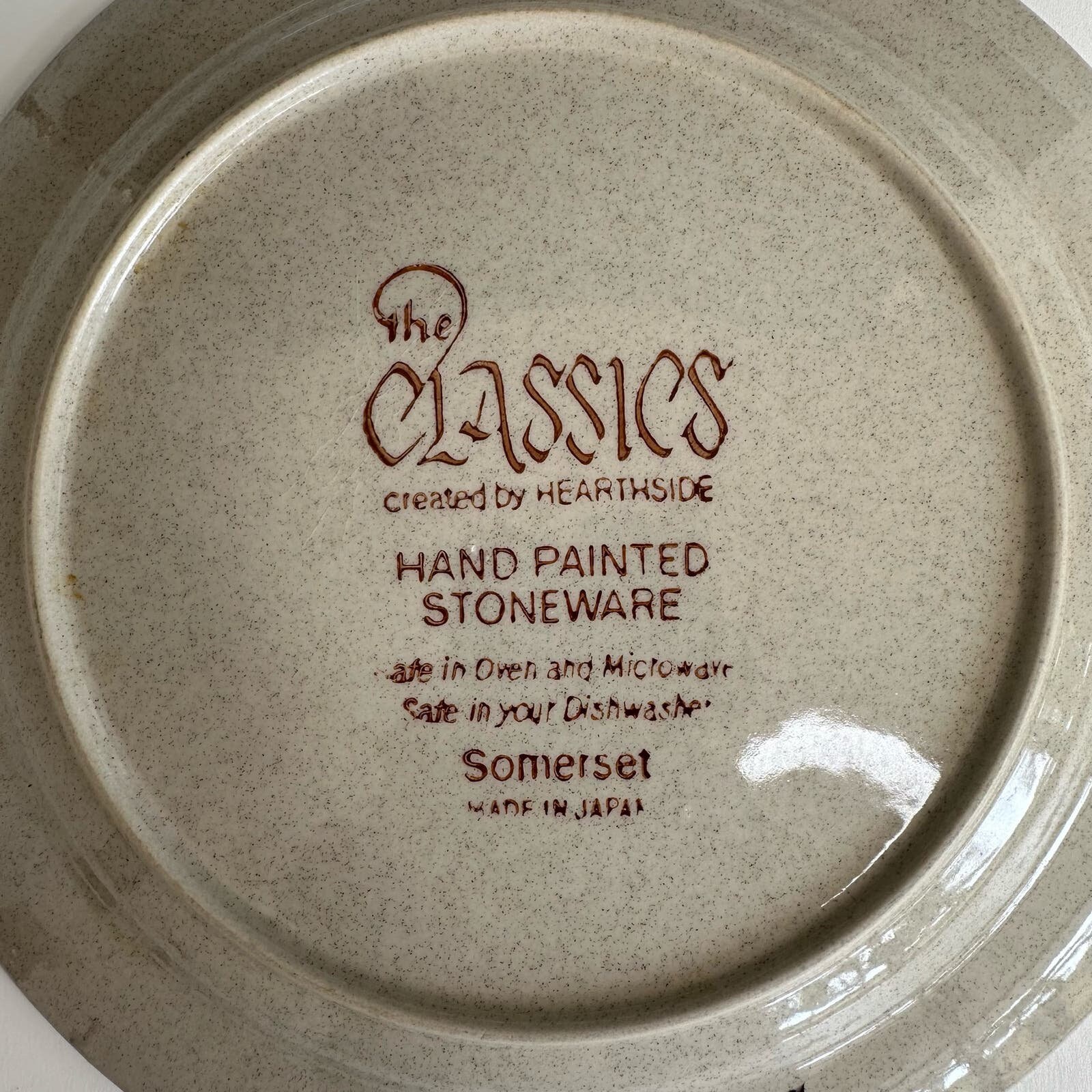 Vintage Dinner Plate in Somerset Pattern by Hearthside Handpainted ...