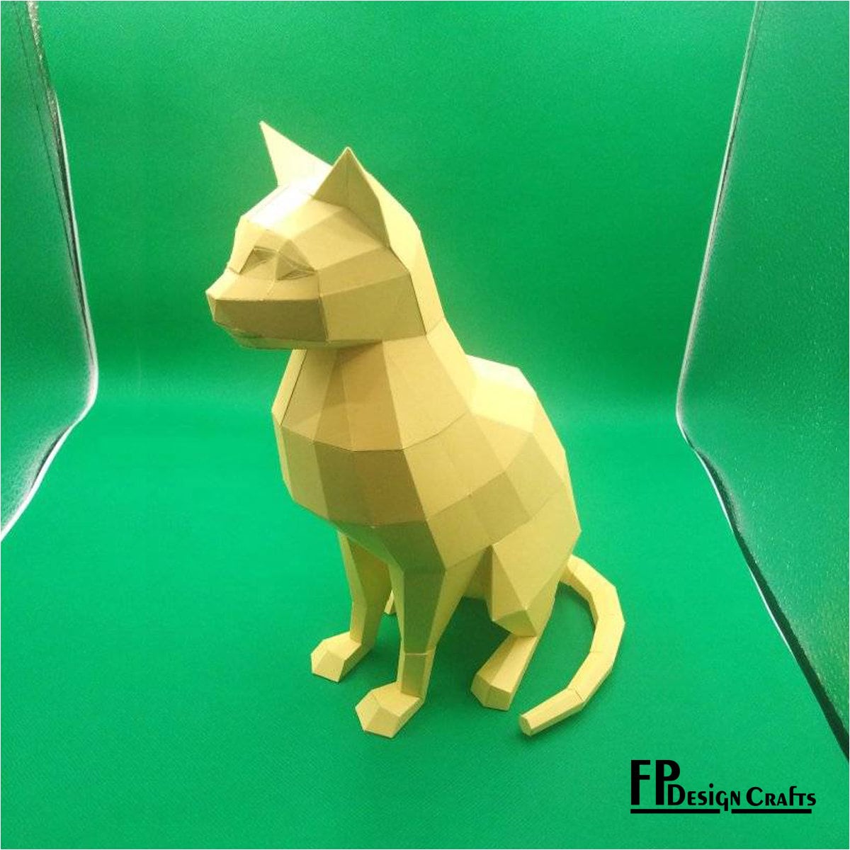 Cat Papercraft, 3D DIY Origami, Sculpture, Low Poly, Paper Crafts ...