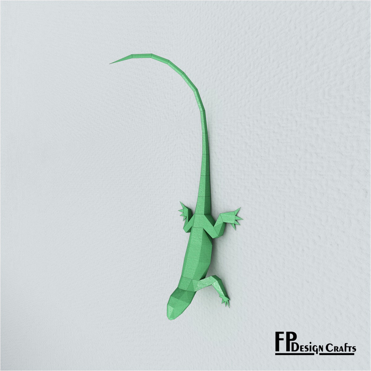 Lizard 3D Papercraft, Low Poly Lizard, 3D Origami Lacertian, Decor ...