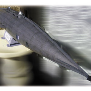 1/100 Nautilus Submarine Paper Model, Papercraft, Digital Template, PDF ...