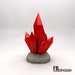 Crystal on a Rock Papercraft, 3D DIY Origami, Sculpture, Low Poly Gem ...