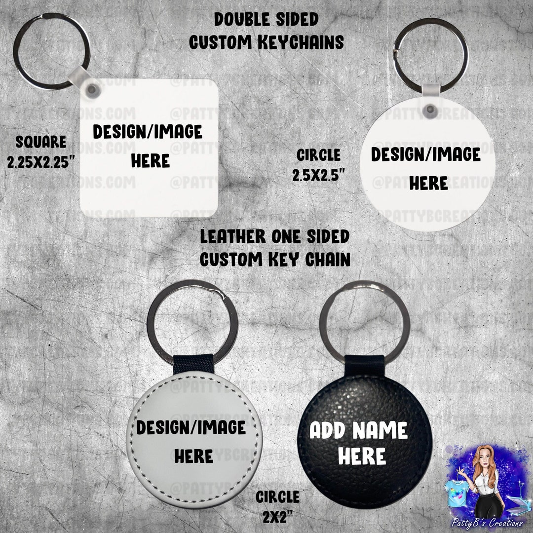 Personalized Keychains, Double Sided Keychains, Custom Keychains ...
