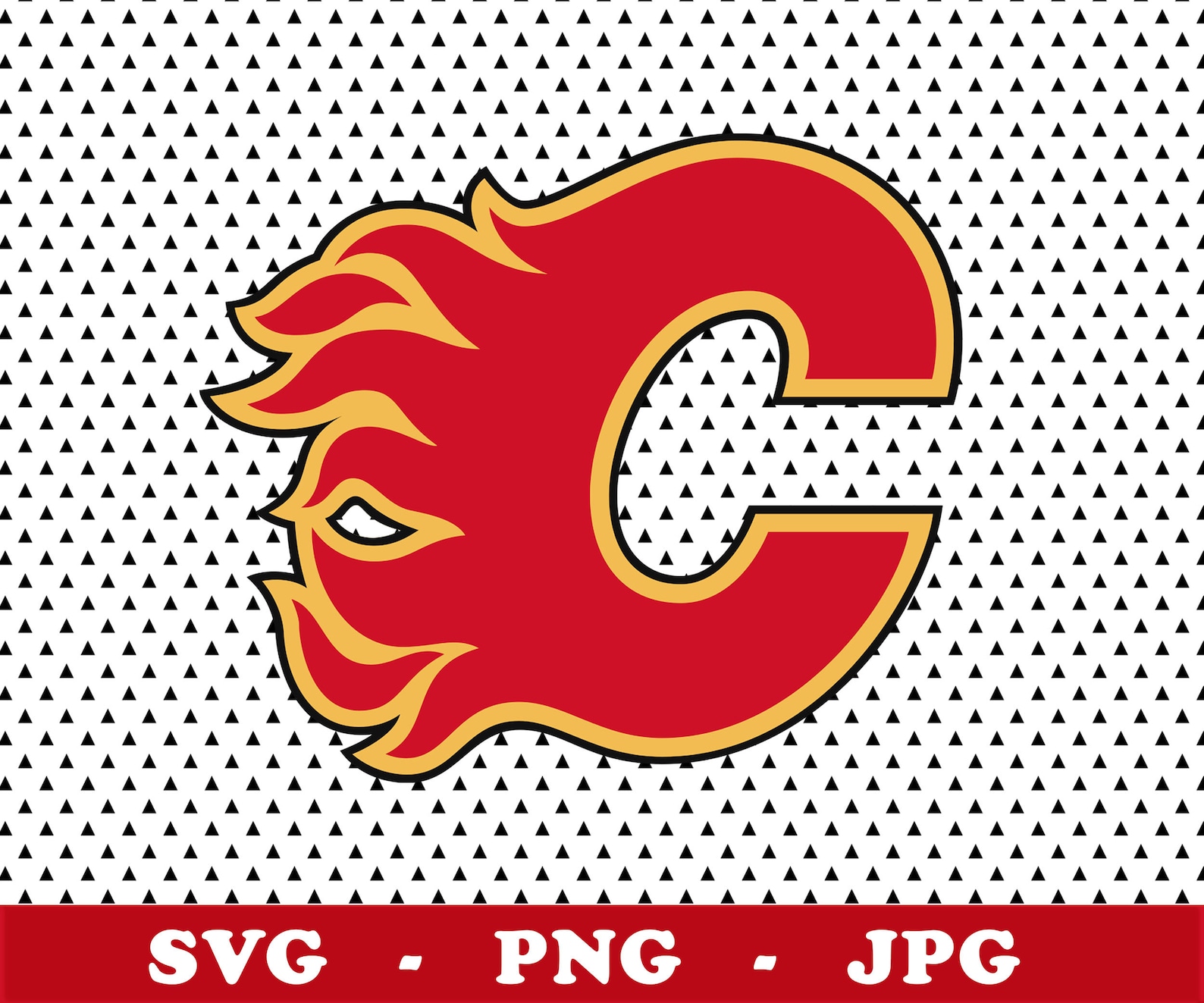 NHL Calgary Flames Logo Svg png jpg Calgary Flames Logo | Etsy