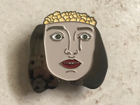 Popcorn Head Soft Enamel Pin Popcorn 1991 VHS Film Movie - Etsy