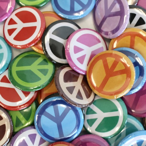 World Peace Pin Back Button Magnet or Mirror Earth Peace - Etsy