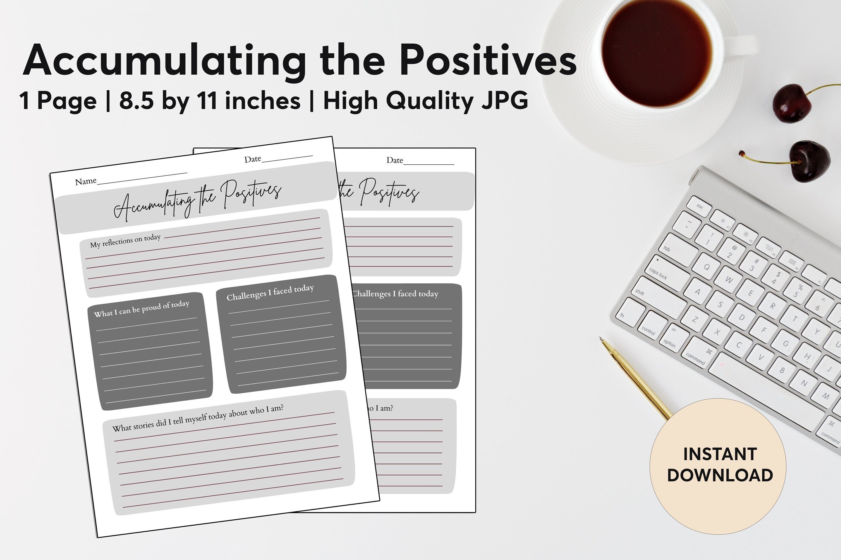 DBT Worksheet DBT: Accumulating Positives DBT Worksheet - Etsy