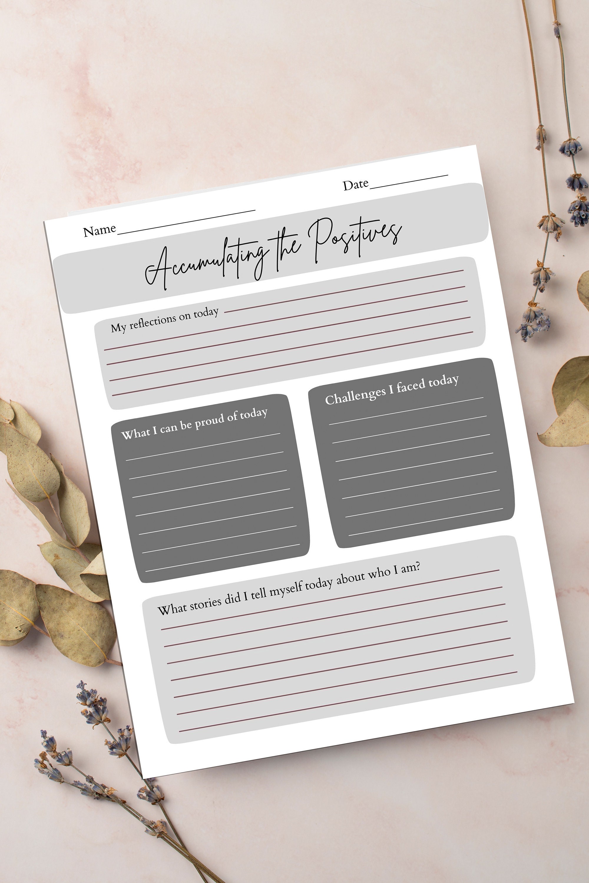 DBT Worksheet DBT: Accumulating Positives DBT Worksheet - Etsy