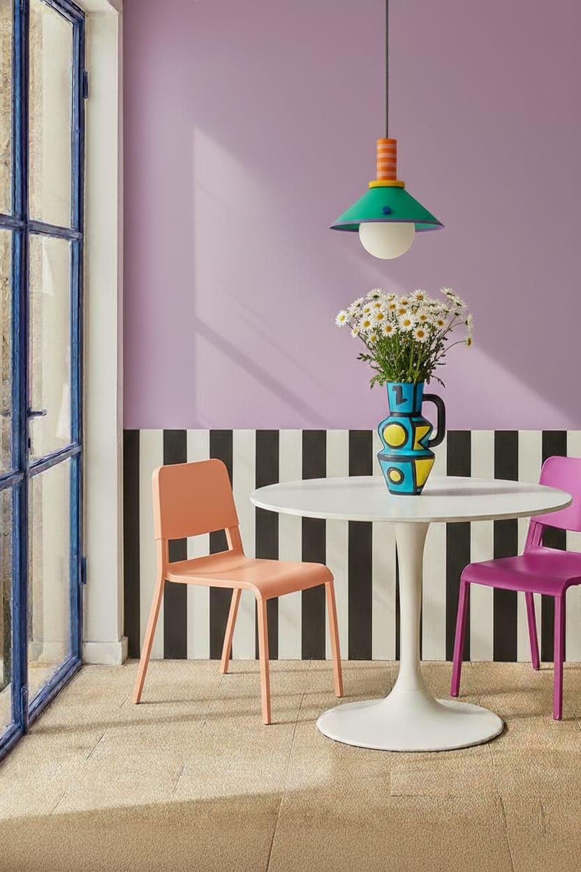 Point Pendant Light | Cone Ceiling Lamp | Memphis Style Hanging Lamp ...