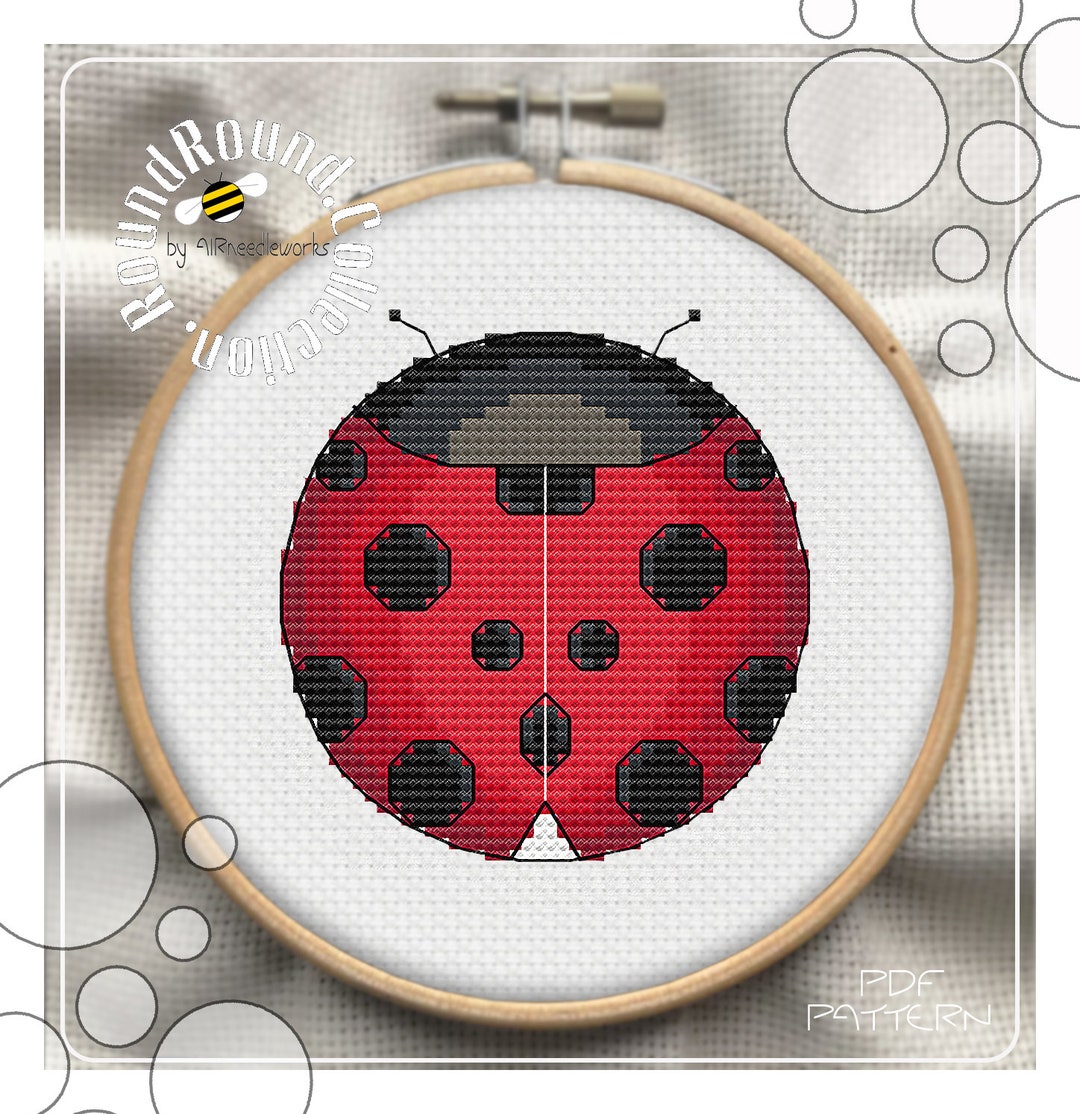 LADYBUG Cross Stitch Pattern, PDF Digital Download, Cute, Animal ...