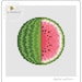 WATERMELON Cross Stitch Pattern, PDF Digital Download, Cute, Food ...