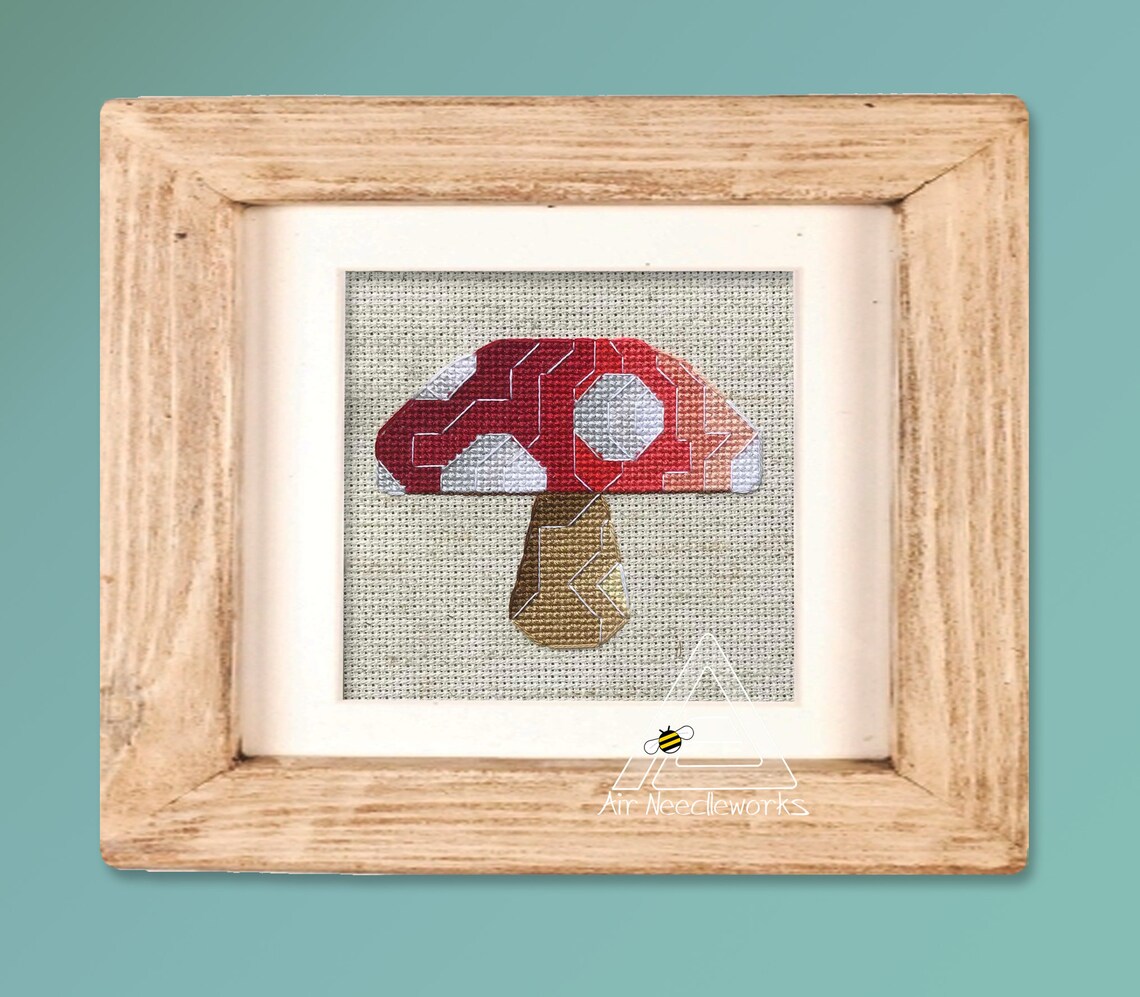 MUSHROOM Cross Stitch Pattern, PDF Digital Download, Toadstool, Nature ...