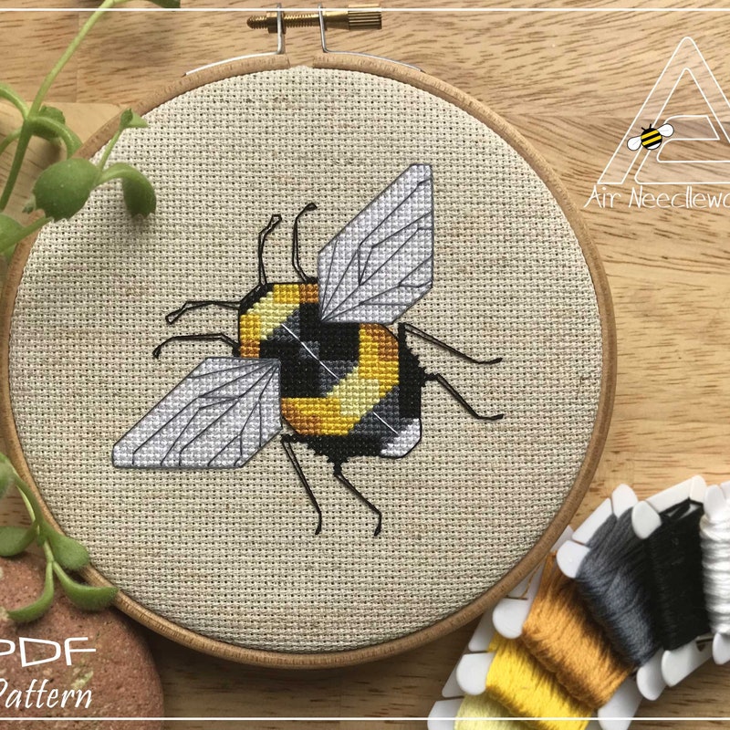 Bee Cross Stitch Pattern - Etsy