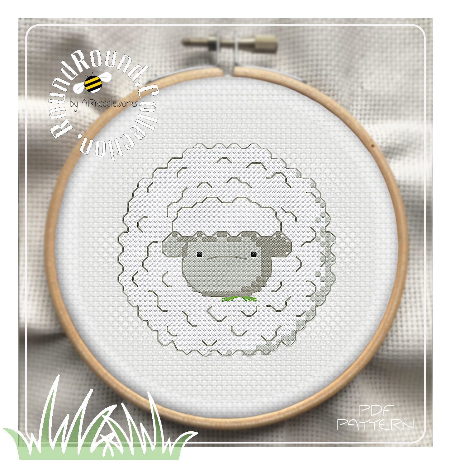 SHEEP Cross Stitch Pattern, PDF Digital Download, Cute, Animal, Farm ...