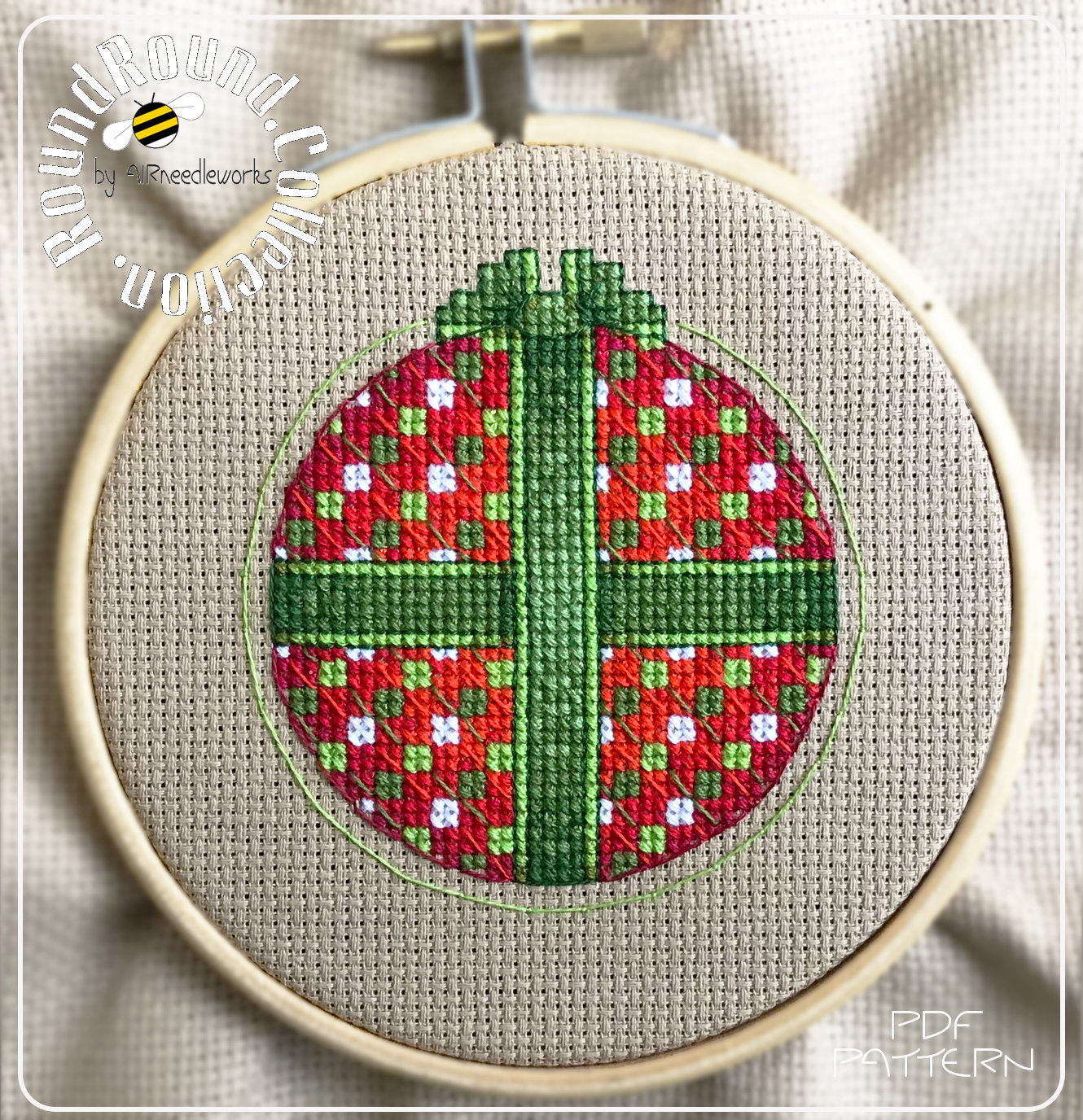 PRESENT Cross Stitch Pattern, PDF Digital Download, Cute, Christmas ...