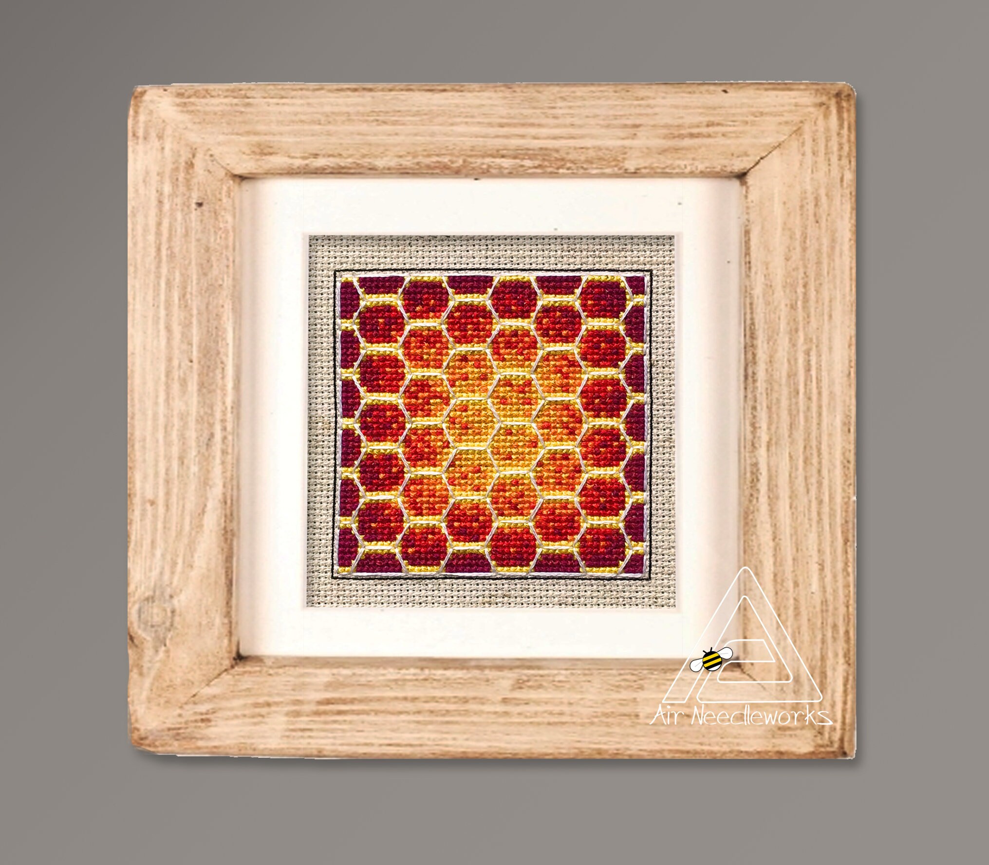 HONEYCOMB FIRE Cross Stitch Pattern PDF Digital Download | Etsy