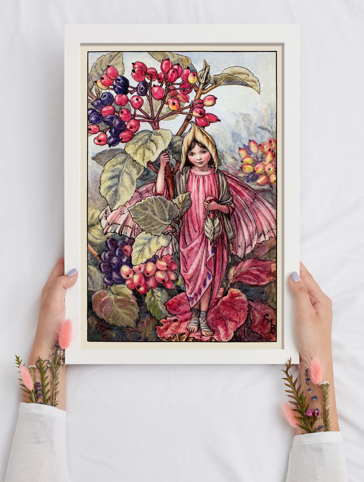 Fairy, Printable Art, the Wayfaring Tree Fairy, by Cicely Mary Barker ...