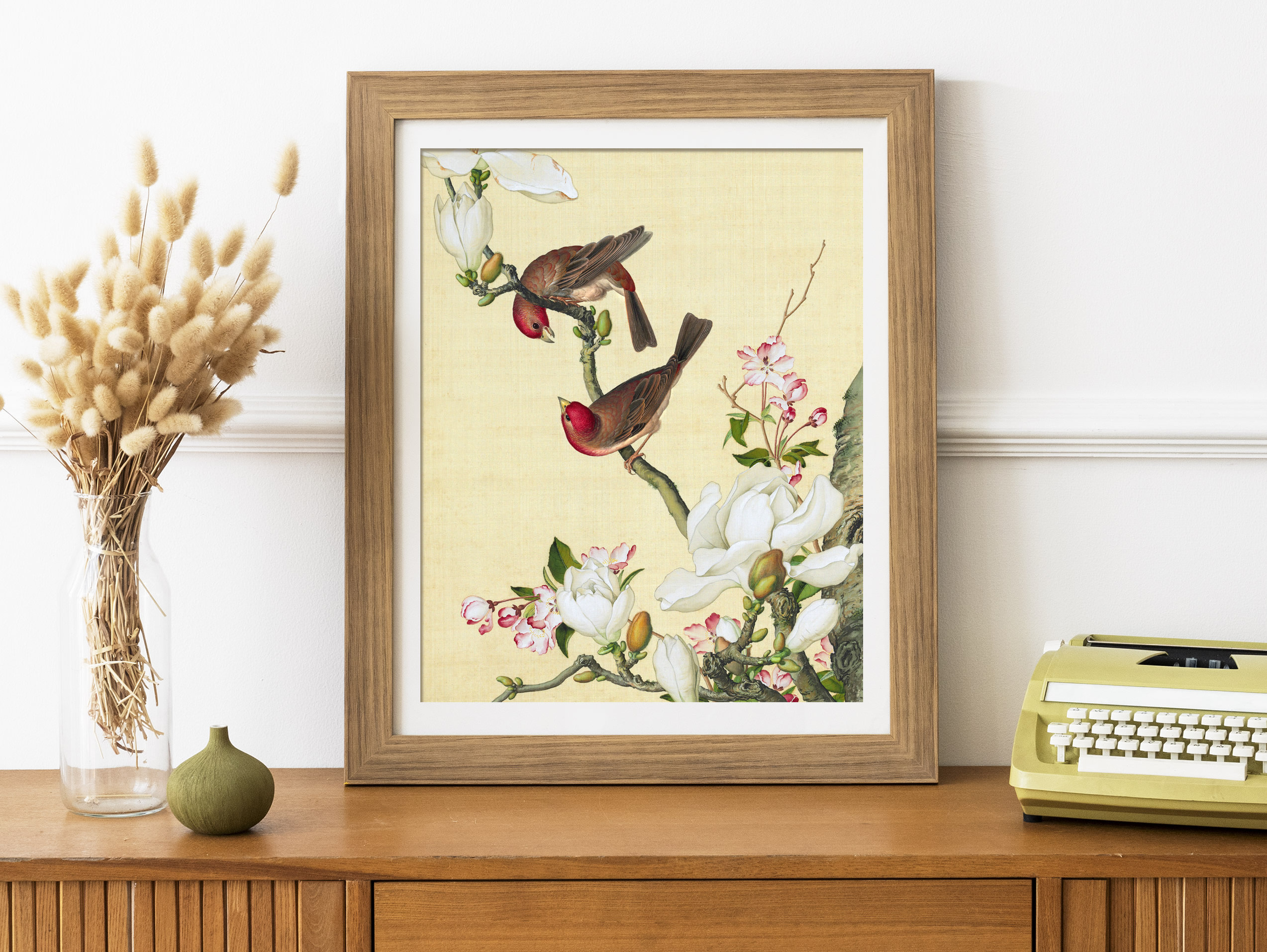 Birds / Antique Chinese Birds Painting by Giuseppe Castiglione 1688 ...