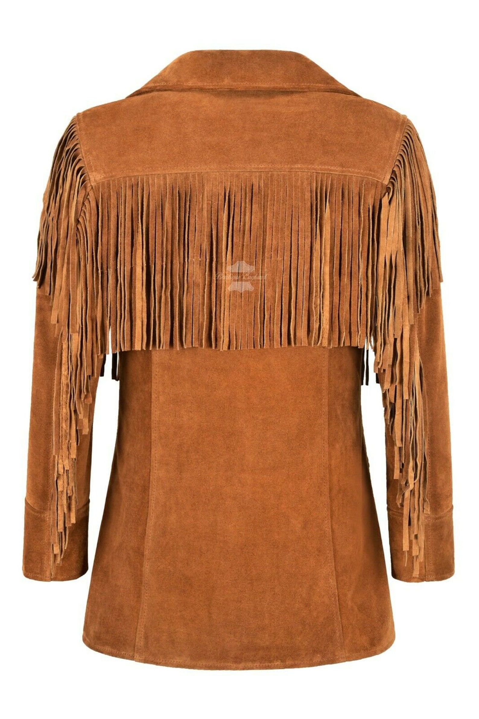 Women Western Fringes Leather Jacket Tan Classic Fringe Real | Etsy