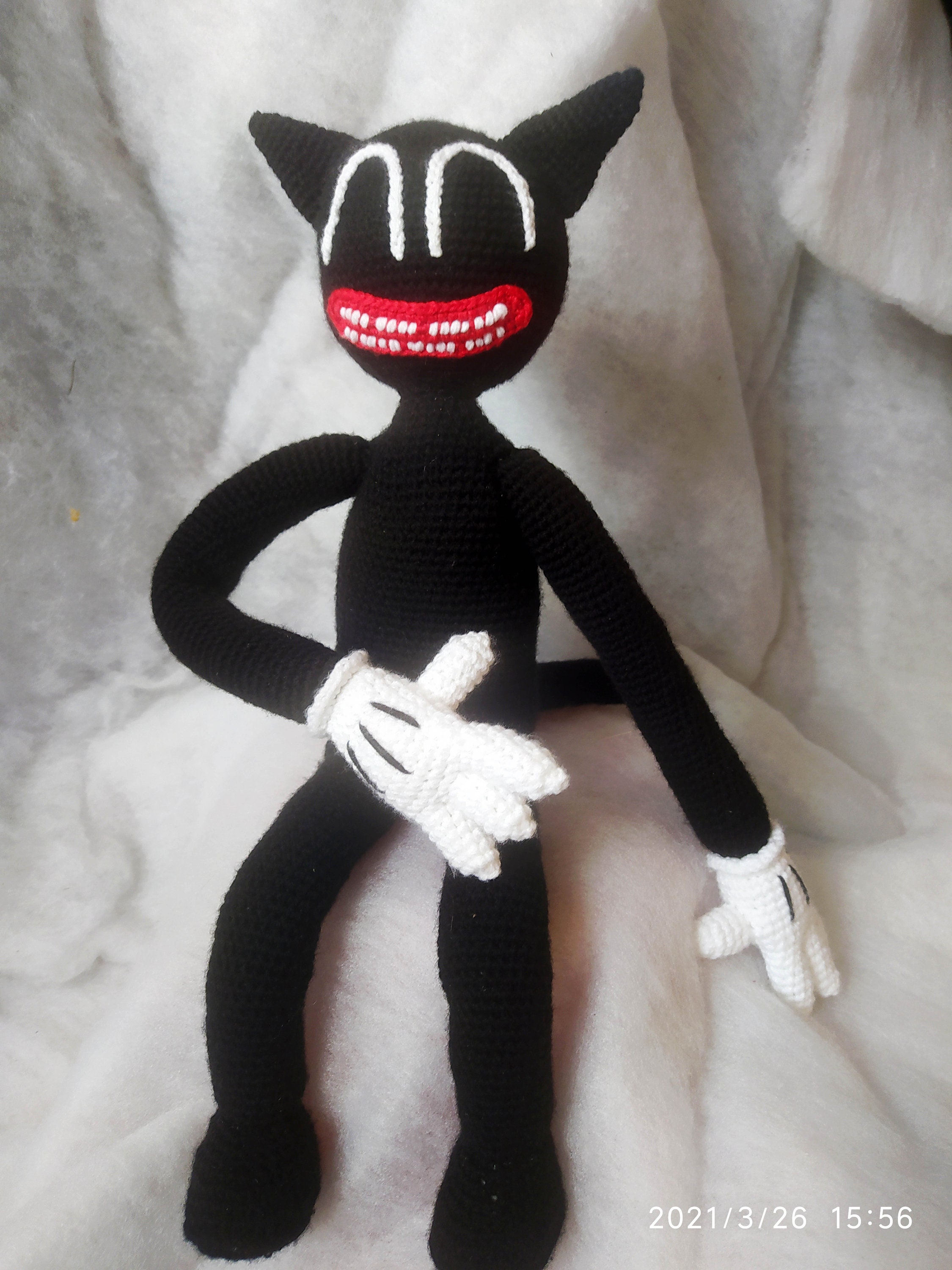 Cartoon Cat Cartooncat based on Trevor Henderson Soft toy 24 | Etsy