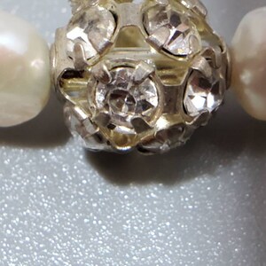 Pearls and Flash - Fresh Water Pearls and Rhinestone Rondelles - Etsy