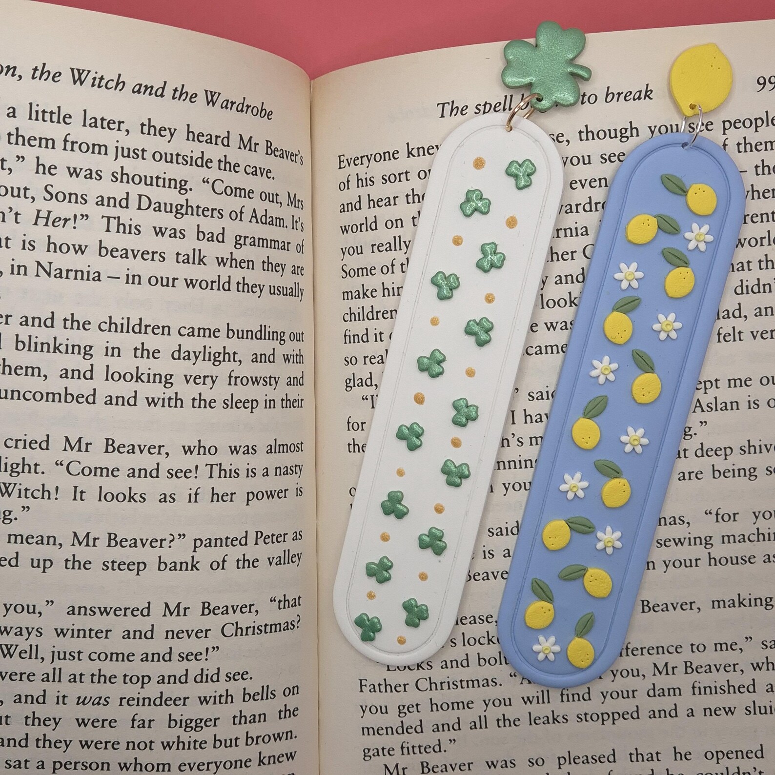 Polymer Clay Bookmarks, Botanical Bookish Accessories, Cottagecore ...