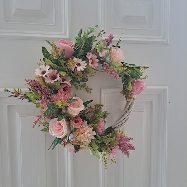 Pink Wreath - Etsy