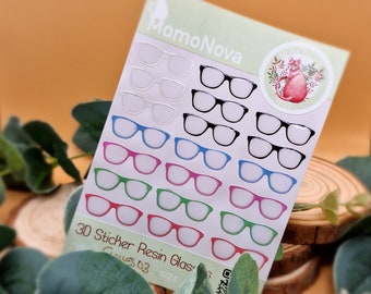 GLITTER Glasses Decal, Glasses Sticker for Macbook, Laptop, Car ...