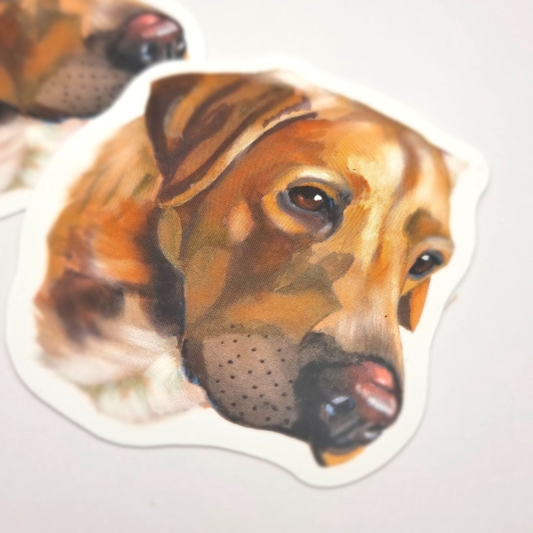 Labrador Vinyl Sticker - Etsy