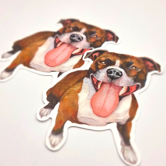 Smile Dog Vinyl Sticker - Etsy