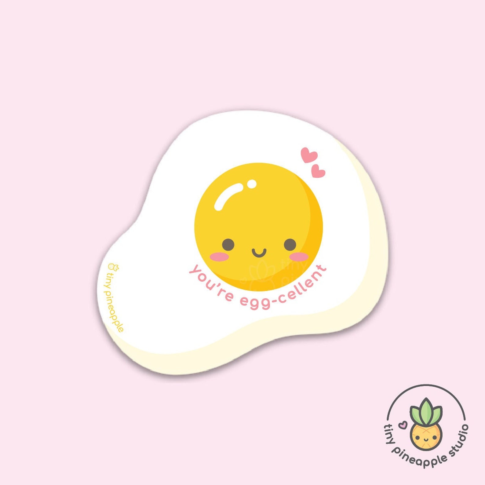 Egg-cellent VINYL STICKER you're Egg-cellent - Etsy