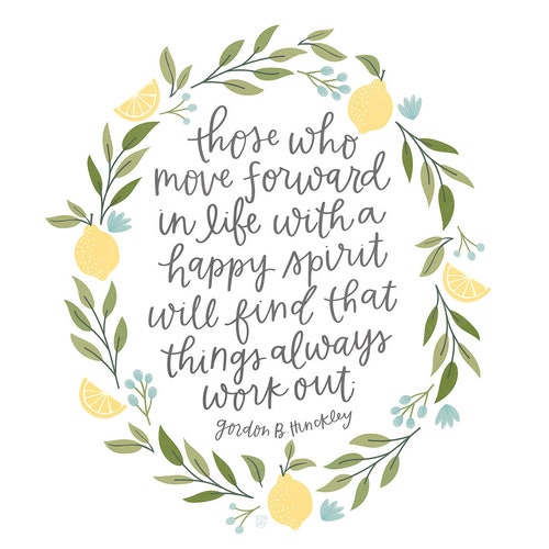 Things Will Work Out Art Print Gordon B. Hinckley Quote - Etsy