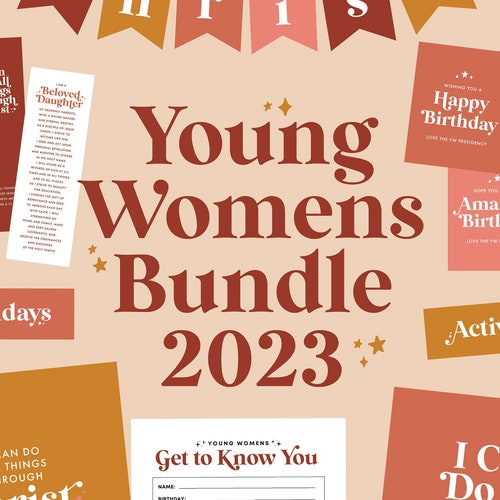 Young Womens Printable Bundle 2023 Happy Colors - Etsy