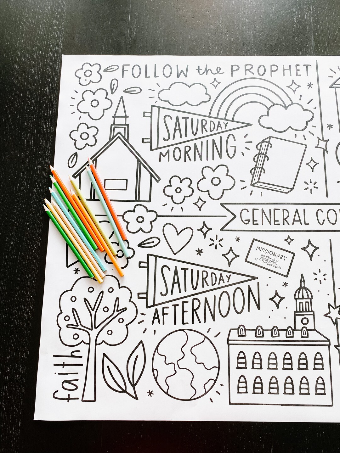 General Conference Activity - Giant Engineer Print Coloring Page - Etsy
