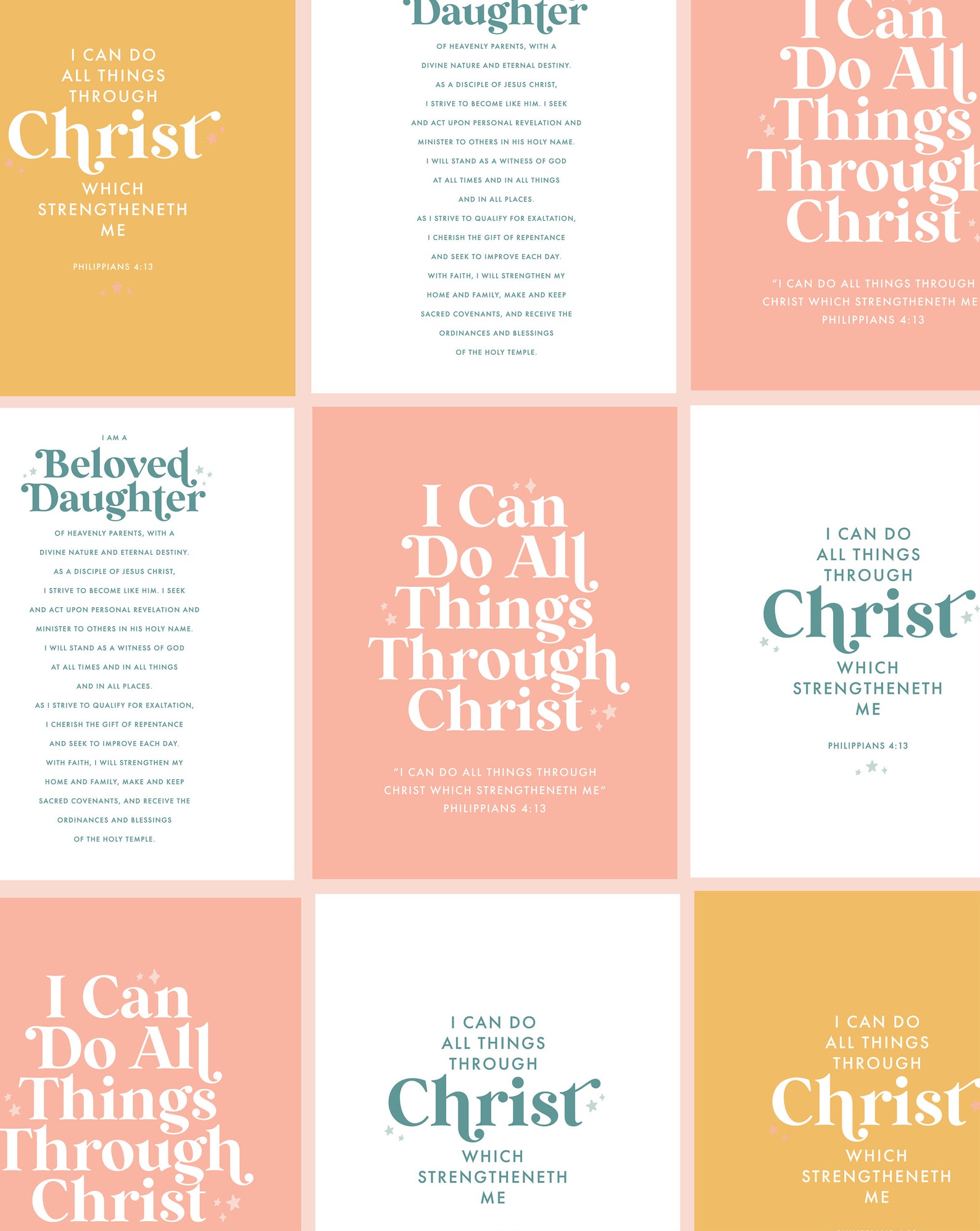 Young Womens Printable Bundle 2023 Happy Colors - Etsy