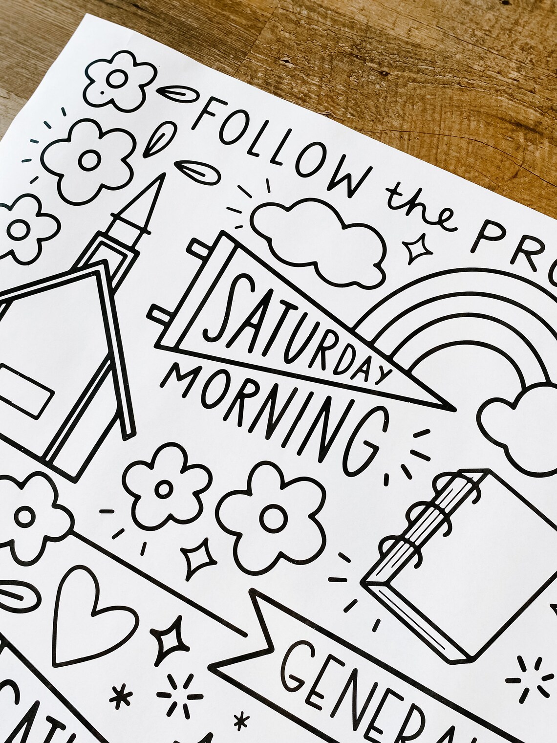 Giant General Conference Coloring Poster Kids Giant Coloring - Etsy