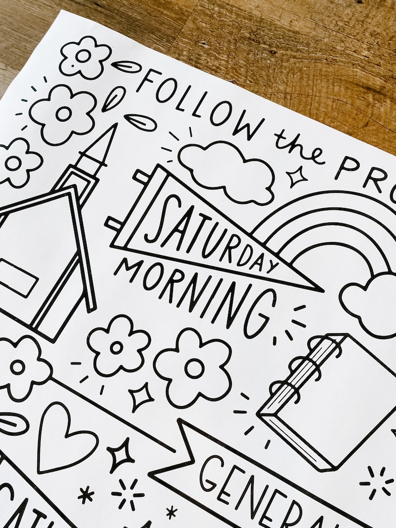 Giant General Conference Coloring Poster Kids Giant Coloring - Etsy